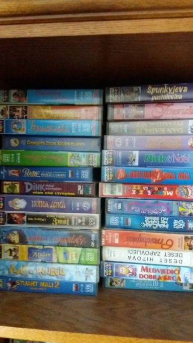 VHS KASETE CRTANI FILMOVI (popis u opisu)
