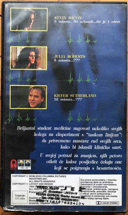 VHS / Tanka linija smrti = Flatliners (1990.) / Pula