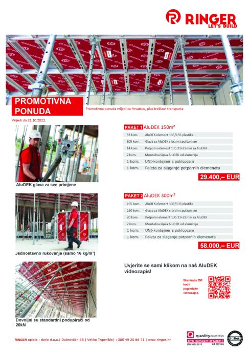 ALU DEK - STROPNA OPLATA