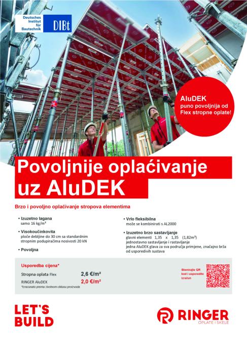 RINGER AluDEK - NAJBRŽA STROPNA OPLATA