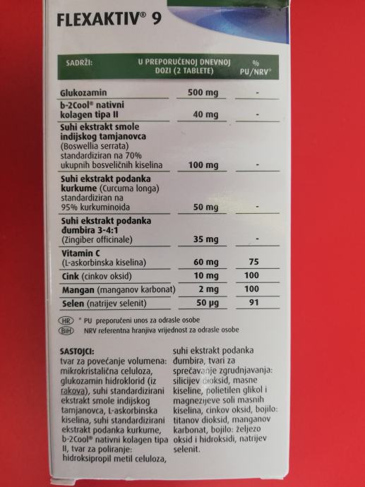 FLEXAKTIV 9, zdravlje zglobova, kostiju i hrskavice