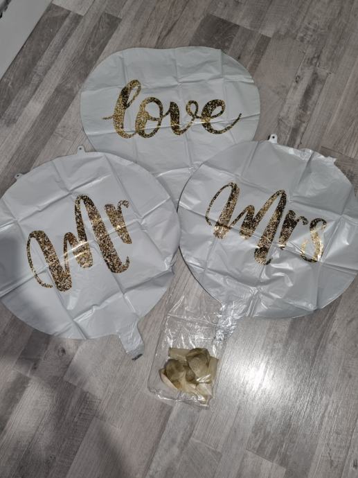 Helij baloni za vjenčanje