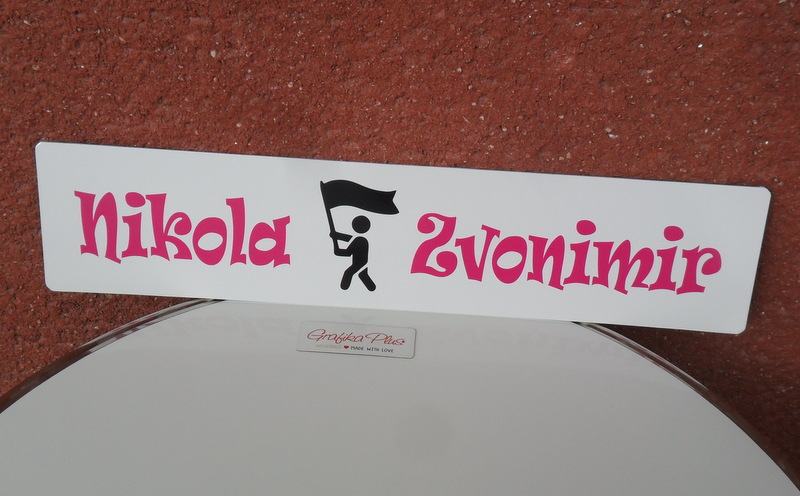 ♥ TABLICA za AUTO ♥ za VJENČANJE ♥ BARJAKTAR