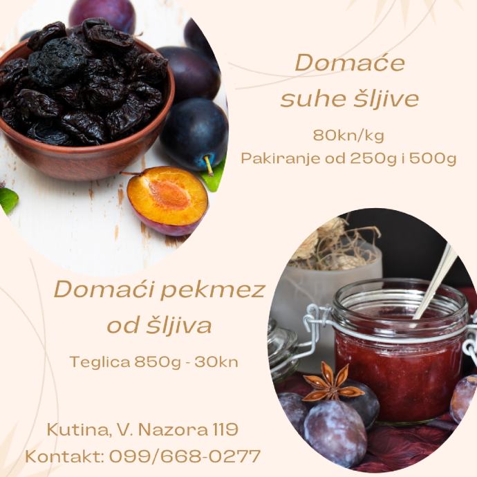 Suhe šljive - domaći proizvod