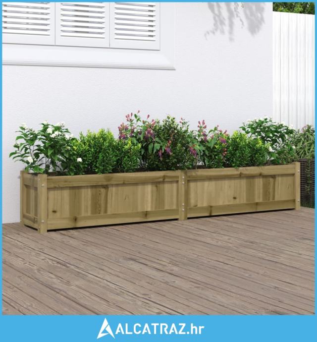 Vrtna sadilica 180 x 31 x 31 cm od impregnirane borovine - NOVO