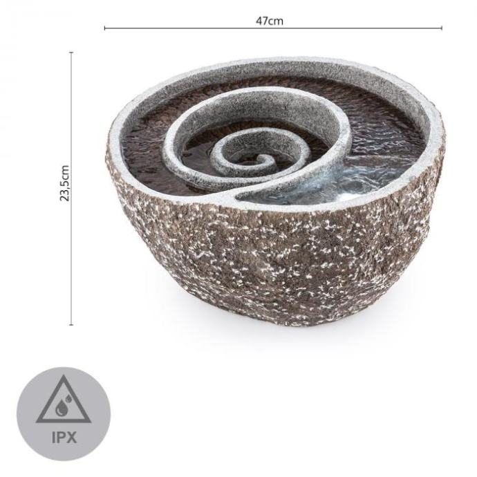 Blumfeldt BLUMFELD SPIRO, VRTNA FONTANA, LED, 47 x 41 x 23,5 CM, CRPKA
