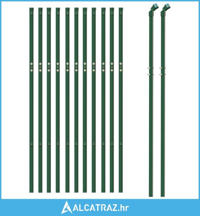 Ograda od žičane mreže zelena 0,8 x 25 m od pocinčanog čelika - NOVO