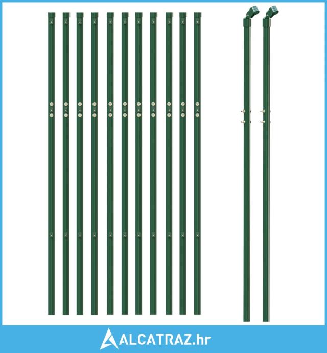 Ograda od žičane mreže zelena 1 x 25 m od pocinčanog čelika - NOVO