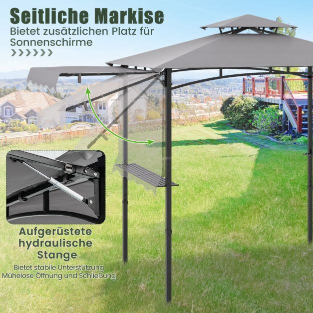 Paviljon za roštilj s tendom, paviljon, paviljon za terasu, vrtni pavi