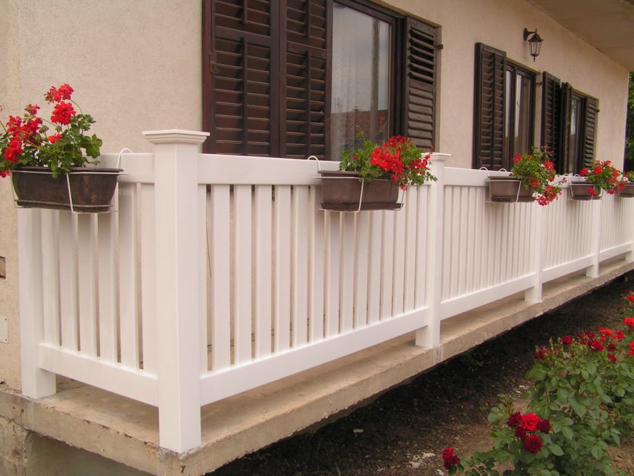 PVC letvice za ograđivanje terasa, balkona, vrtova, dvorišta...