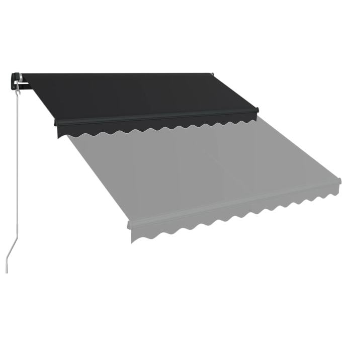 Tenda na ručno uvlačenje 300 x 250 cm antracit - NOVO
