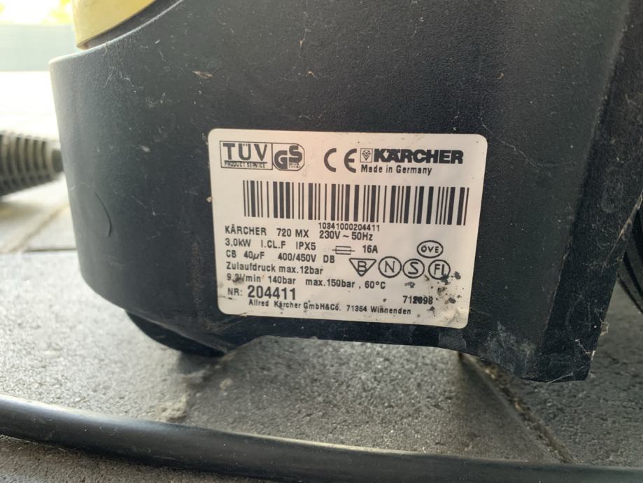 Visokotlačni čistač Karcher 720 MX