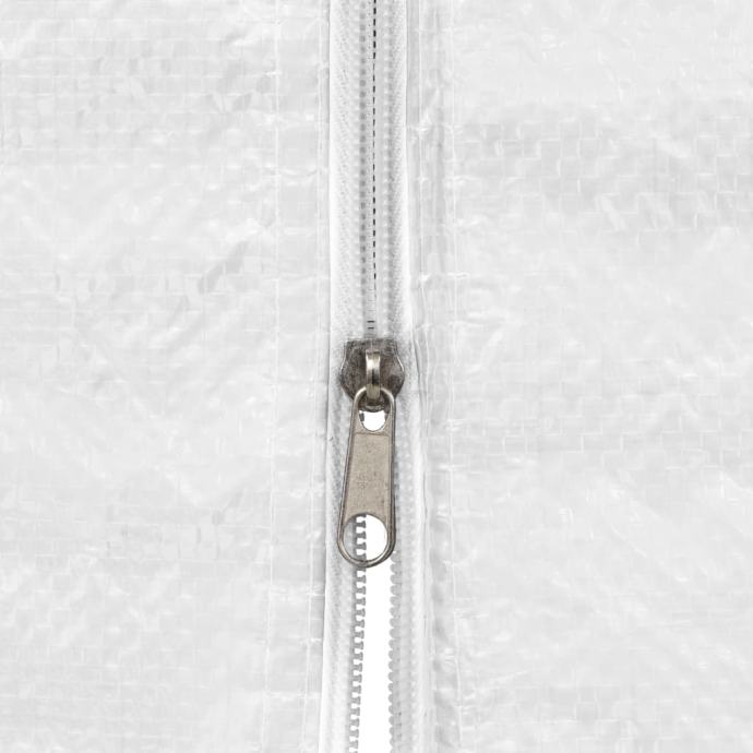 Vrata za šator za zabave s patentnim zatvaračem 2 kom bijela - NOVO