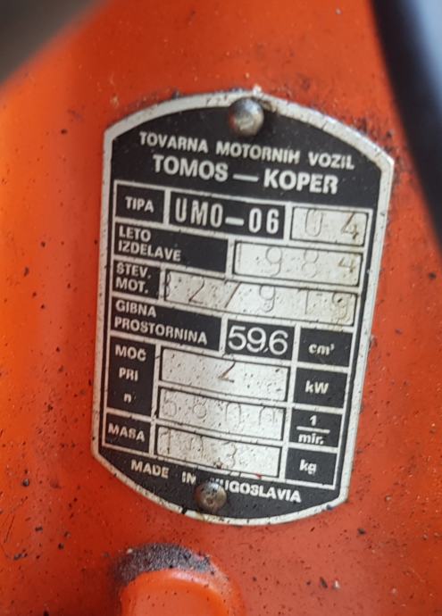Motor tomos koper