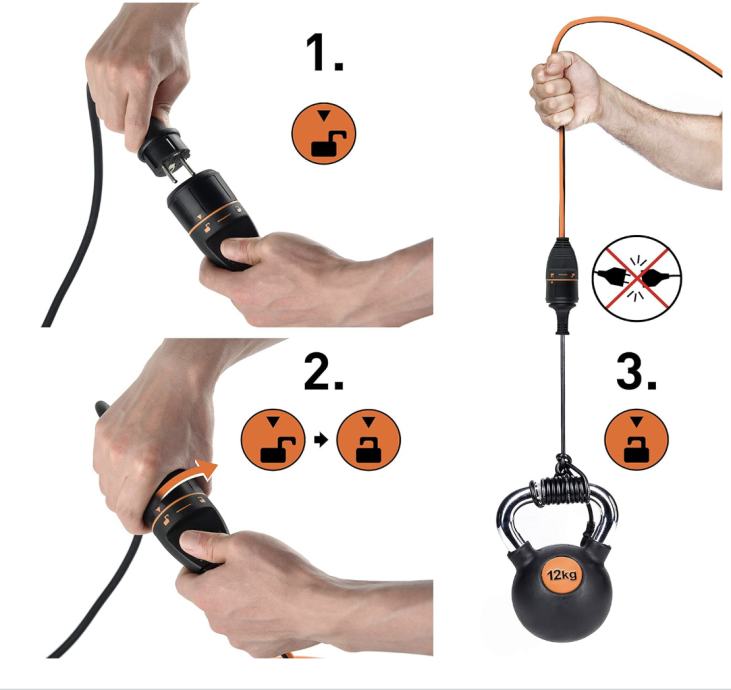 PRODUŽNI KABEL 20 M S ELECTRALOCK ZAŠTITNOM UTIČNICOM