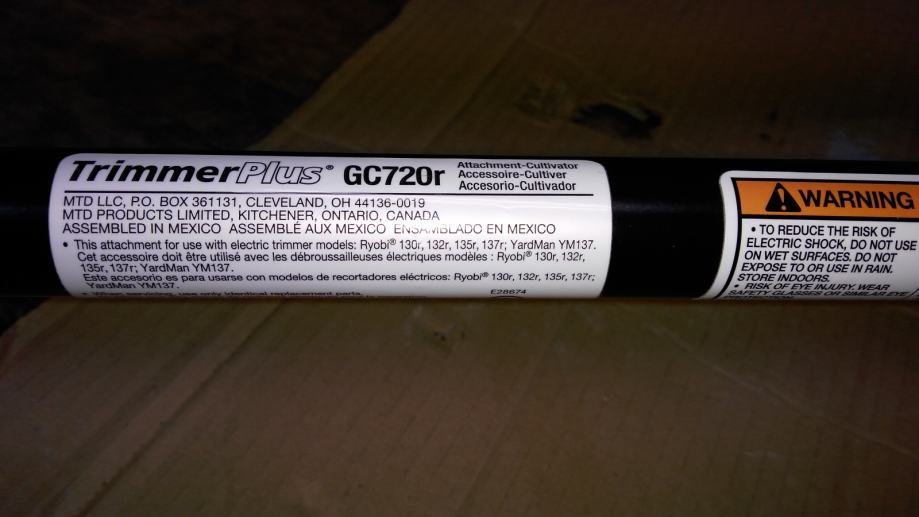 Kultivator - Kopačica - Tirmer - TrimerPlus GC720r - MTD