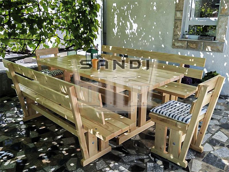 DRVENI STOLOVI I KLUPE