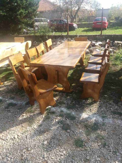 Drveni stolovi, klupe i stolice * Obrt Žubrinić