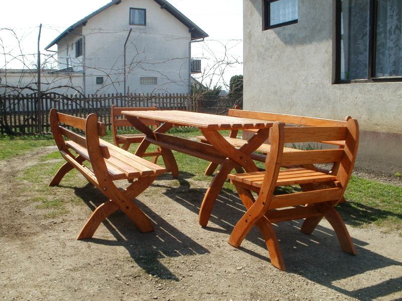 Vrtna garnitura puno drvo - jasen