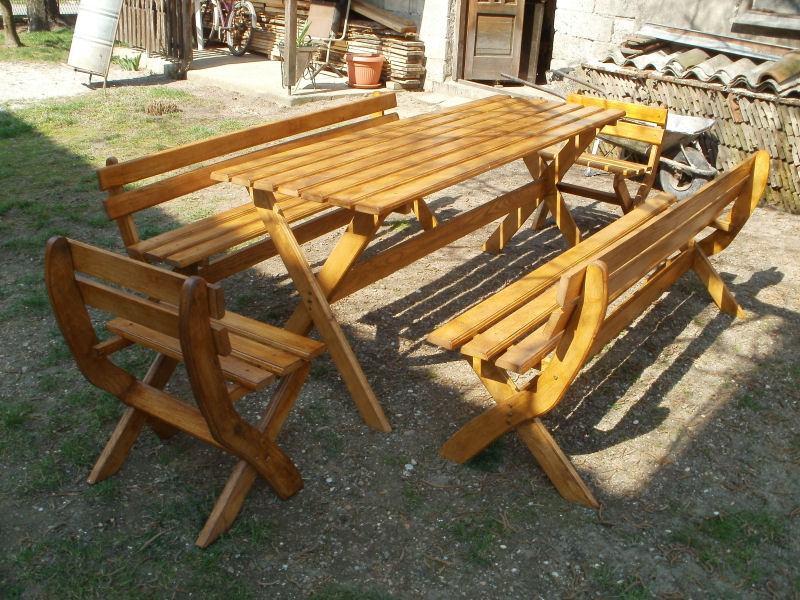 Vrtna garnitura puno drvo - jasen