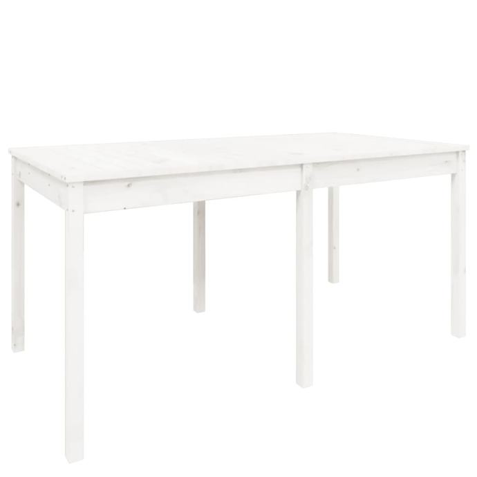 Vrtni stol bijeli 159,5 x 82,5 x 76 cm od masivne borovine - NOVO