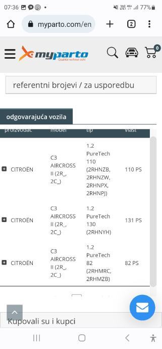 NOVA ORGINAL EURO KUKA CITROEN C3 AIRCROSS