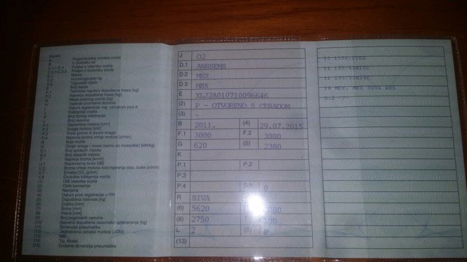 Auto prikolica anssems..plus al.konstrukcija i cerada..navoz i vitlo ...