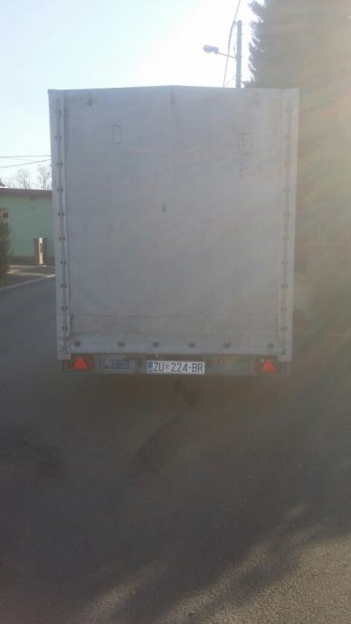 Auto prikolica anssems..plus al.konstrukcija i cerada..navoz i vitlo ...