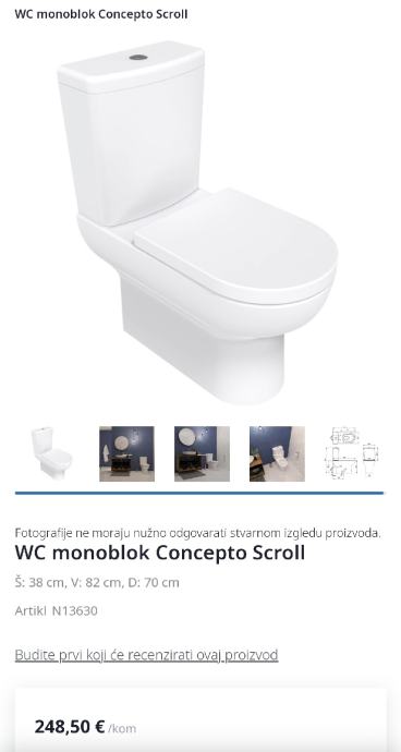 Wc Monoblock Concepto Scroll