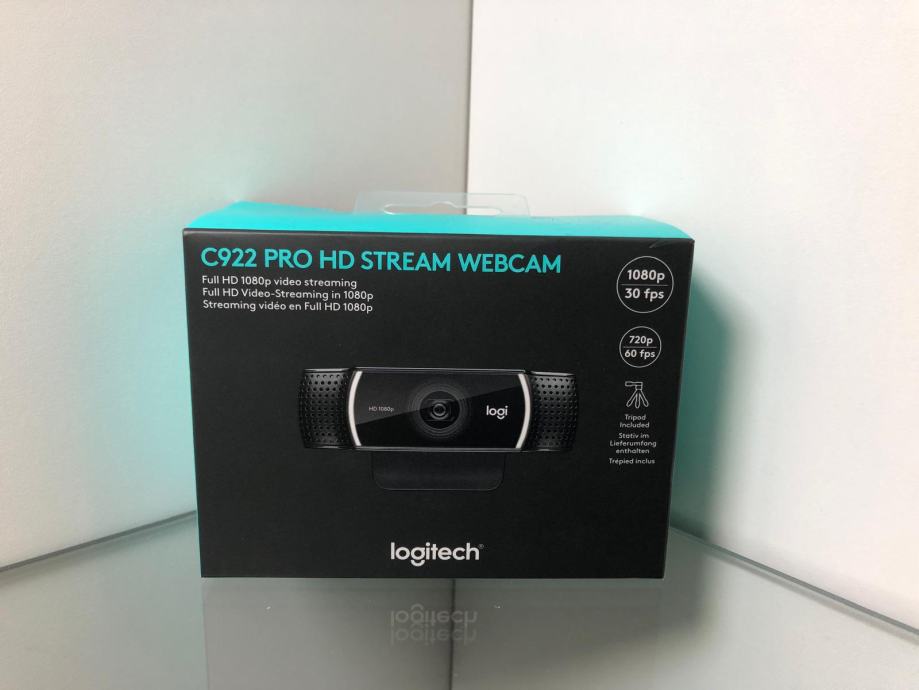 LOGITECH C922 PRO HD STREAM WEB KAMERA. NOVO! R1/ RATE!