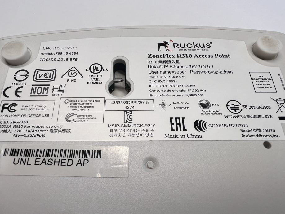 Ruckus R310 UNLEASHED Access Point