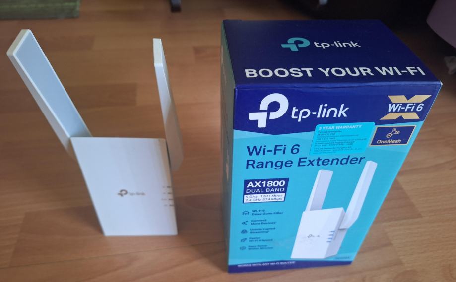TP-Link Repeater RE605X AX1800 Wi-Fi 6 Range Extender