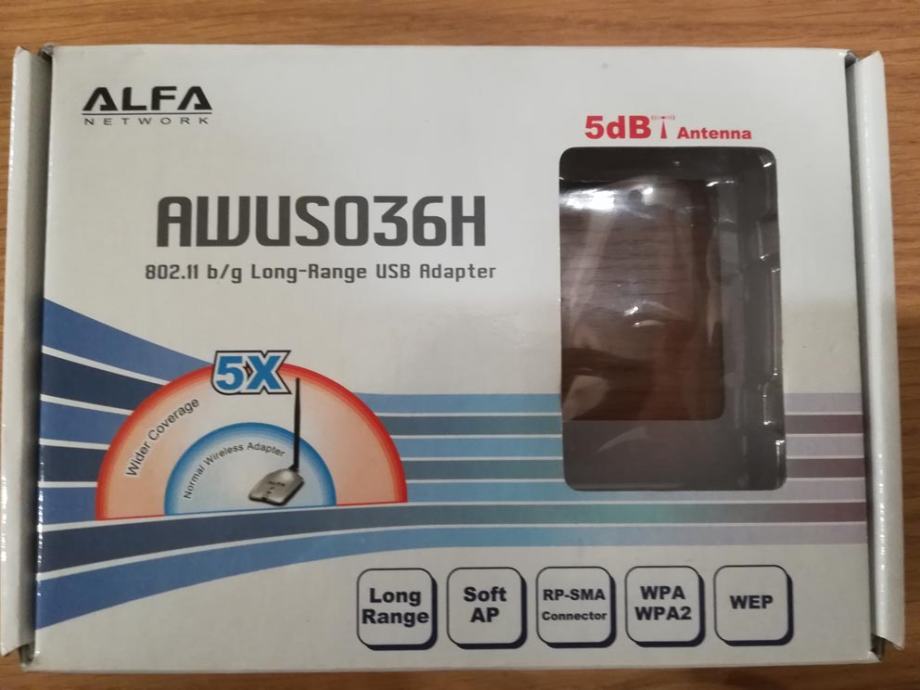 ALFA AWUS036H 802.11 b/g USB WIFI Adapter
