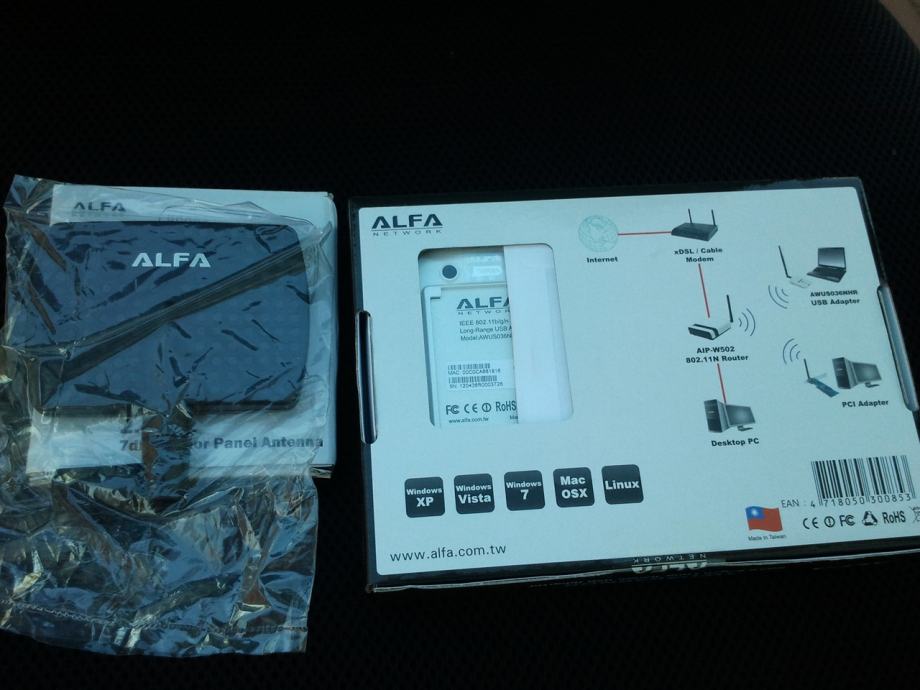 ALFA AWUS036NHR 2000mW RTL8188RU