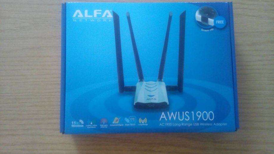 Alfa AWUS1900 802.11ac 1900Mbps Dual Band 2,4 / 5Ghz Wi-Fi USB adapter