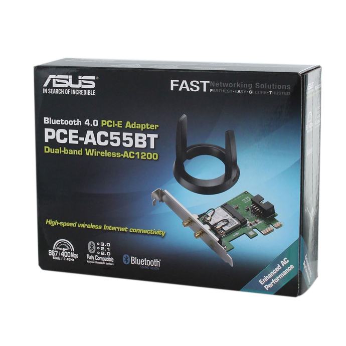 ASUS PCE-AC55BT 802.11ac Wifi AC1200 Bluetooth 4.0 PCIe/mPCIe adapter