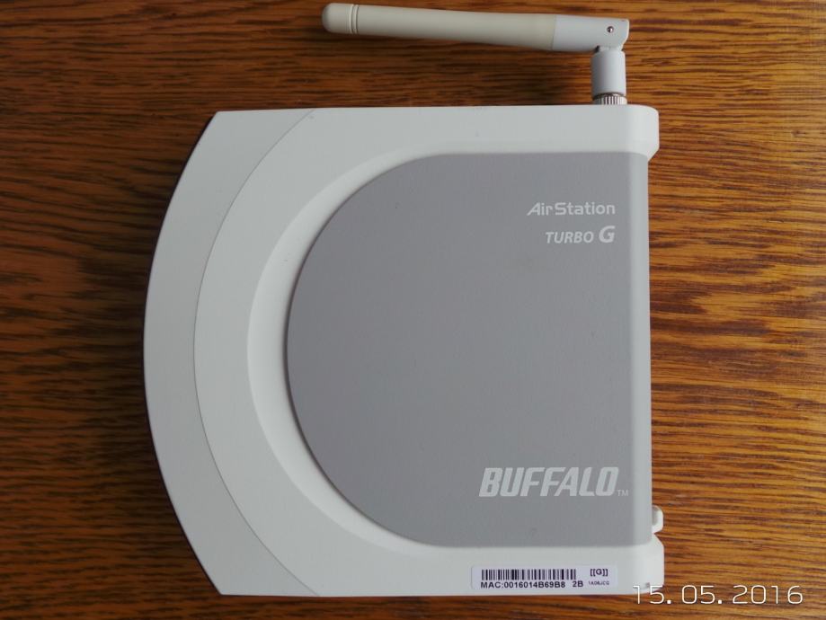 Buffalo Access Point with High Gain Antenna WHR-G54S.