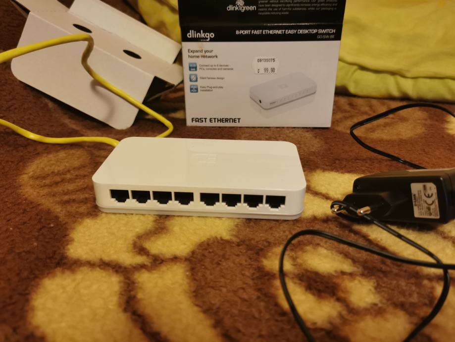 Dlinkgo Ethernet Hub (8 portova) (mrežni razdjelnik)