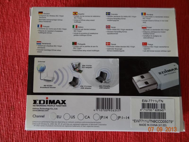 Edimax WiFi USB EW-7711UTn