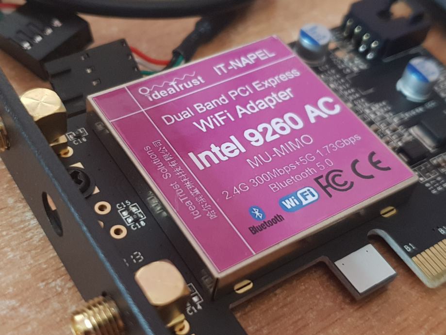 Intel 9260 AC MU-MIMO Bluetooth 5.0 PCI-E mrežna WiFi kartica za PC