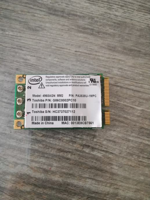 Intel wireless WIFi 4965AGN MM2
