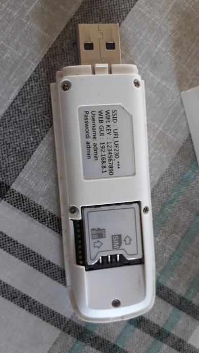 Prodajem USB 3G HSPA WiFI stick za mobilni internet. 100 Kn