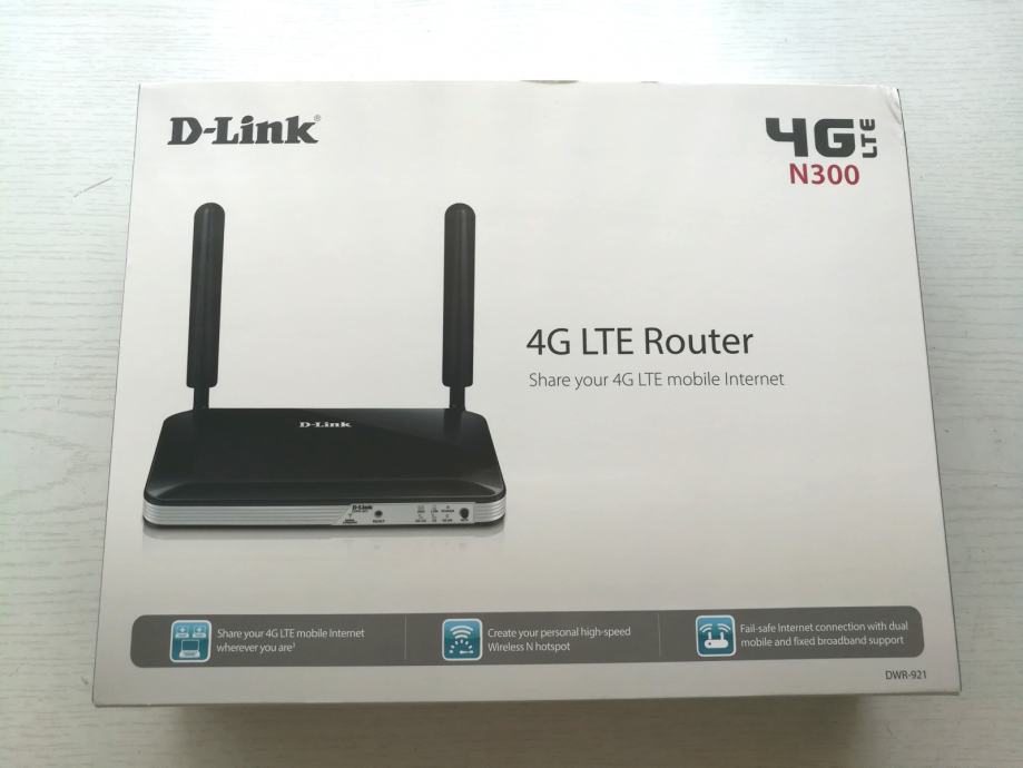 NOVO! Router D-Link 4G LTE DWR-921