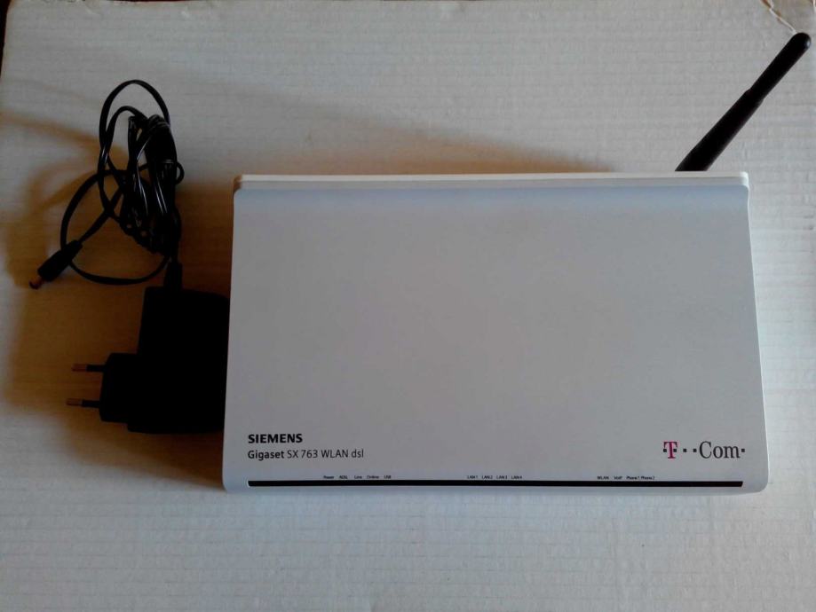 Siemens SX763, ADSL wifi router, modem