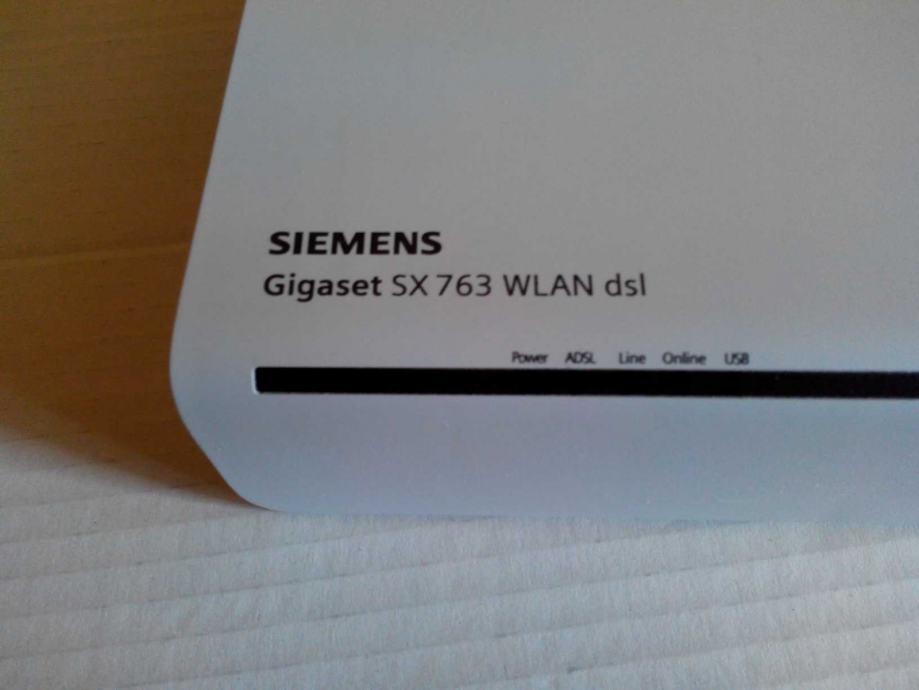 Siemens SX763, ADSL wifi router, modem