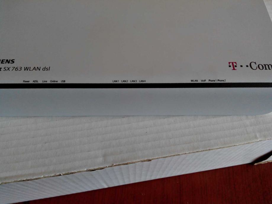 Siemens SX763, ADSL wifi router, modem