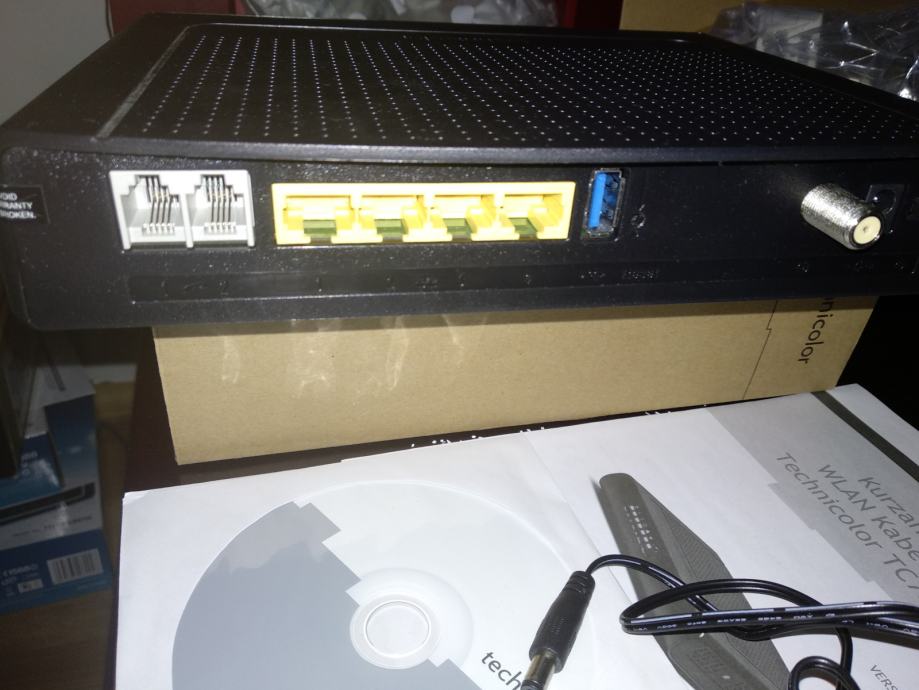 Technicolor TC7200.20 wireless router 4x 1000 Mbit LAN router