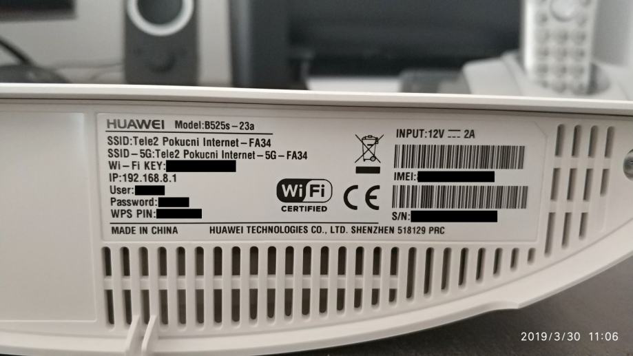 Tele2 pokućni internet router - Huawei B525s-23a