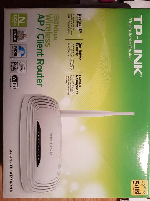 TP-LINK RUTER TL-WR743ND