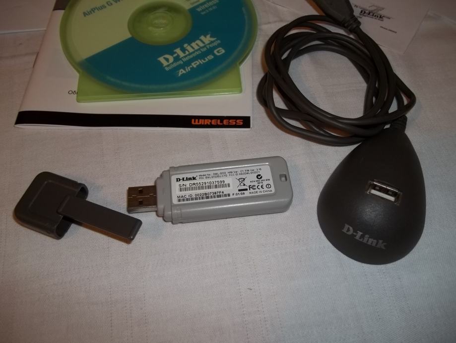 USB wireless adapter D-LINK DWL-G122 - Stick za Wi-Fi internet